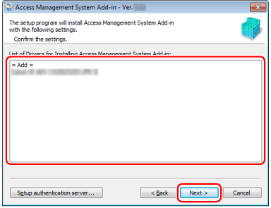 Installing the AMS Printer Driver Add-in