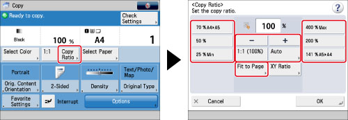 Changing Copy Ratios