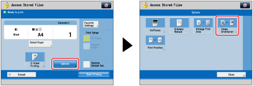 Setting the Print Orientation