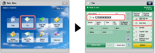 Specifying/Registering Scan Sizes