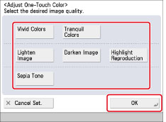One Touch Colour Mode
