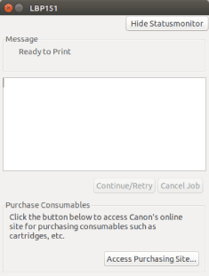 Name and function of each Status Monitor part