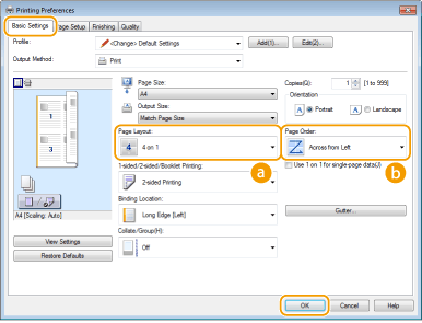 Printing Multiple Pages onto One Sheet
