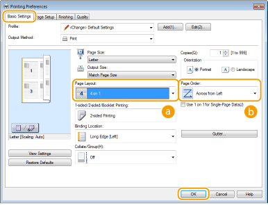 Printing Multiple Pages onto One Sheet