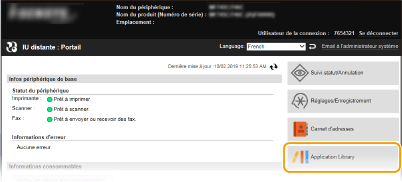 Gestion des applications