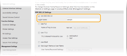 Configuring IEEE 802.1X Authentication Settings