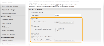 Configuring IEEE 802.1X Authentication Settings