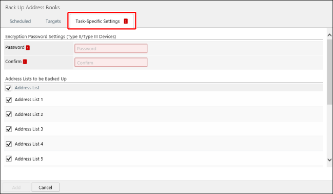 Backing Up Printer Address Books