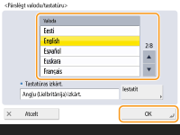 Displeja valodas pārslēgšana