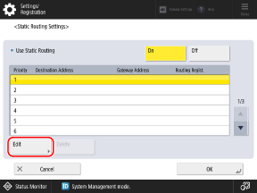 Configuring Static Routing