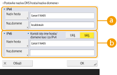 Podešavanje DNS postavki